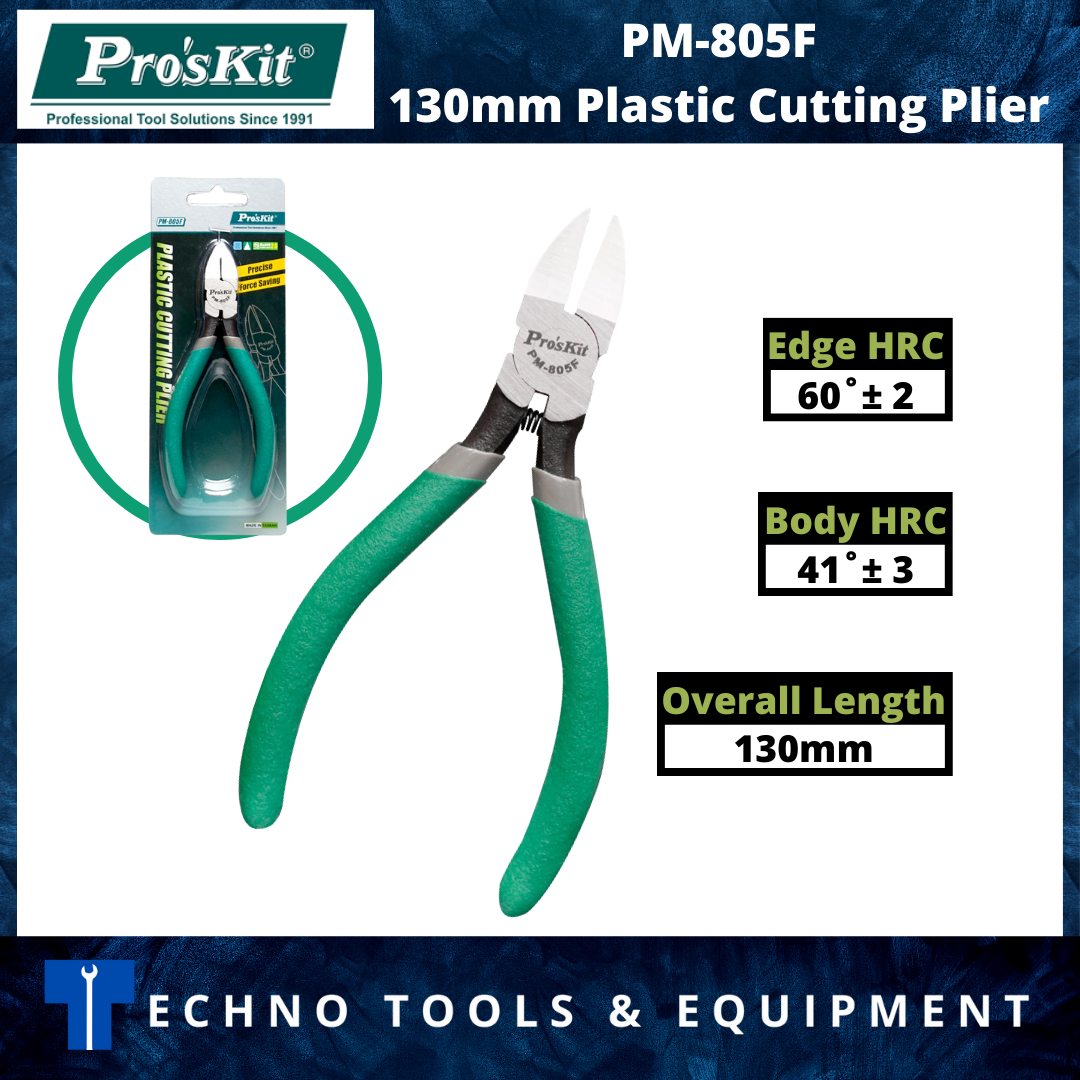 PRO'SKIT PM-805F 130mm Plastic Cutting Plier – Techno Tools & Equipment