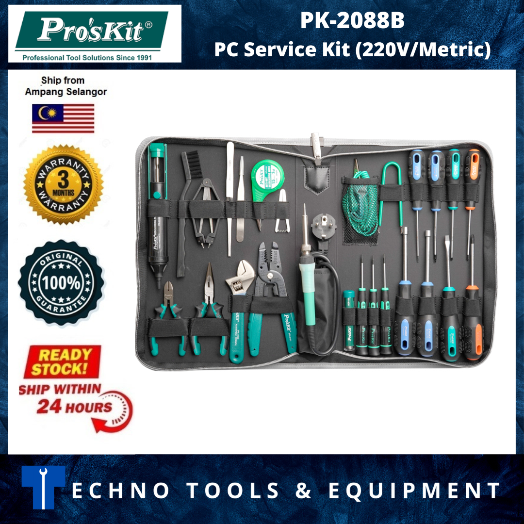 PRO'SKIT PK-2088B PC Service Kit (220V/Metric) – Techno Tools & Equipment