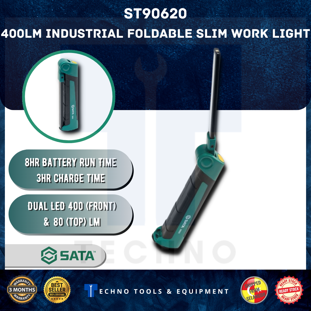 SATA Industrial Foldable Slim Work Light (400LM) 90620 – Techno Tools ...