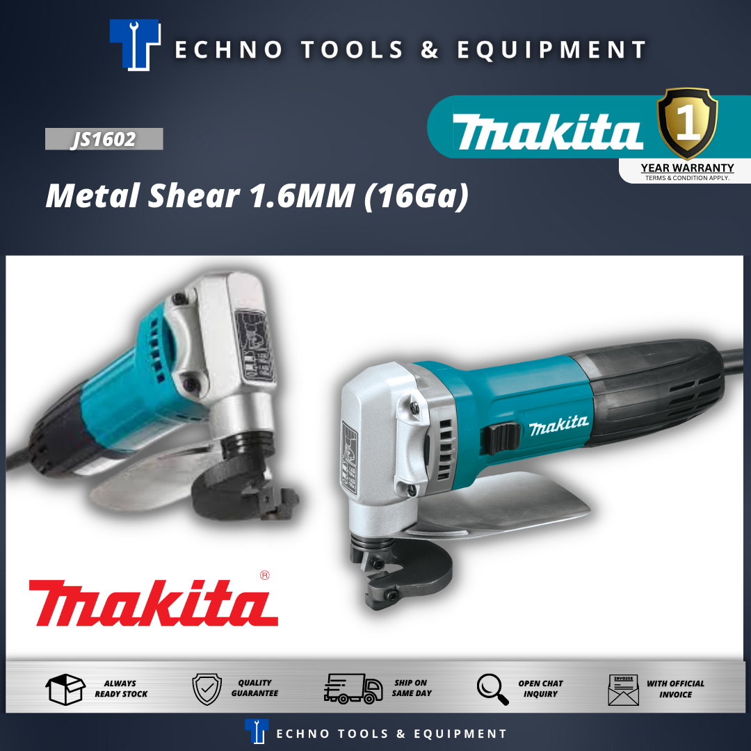 MAKITA JS1602 Metal Shear 1.6MM (16Ga) - 1 Year Warranty – Techno Tools ...