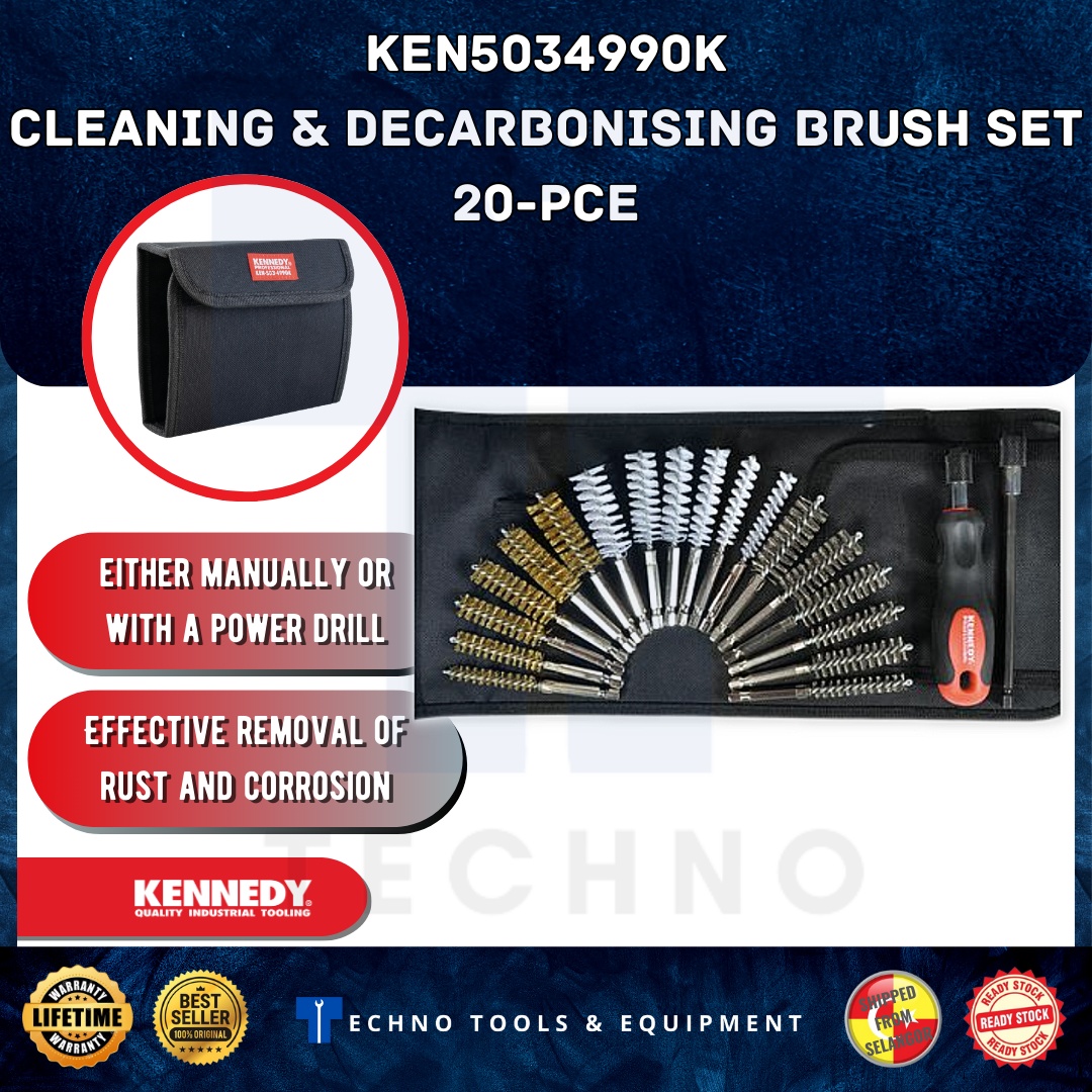 KENNEDY CLEANING & DECARBONISING BRUSH SET 20-PCE KEN5034990K – Techno ...