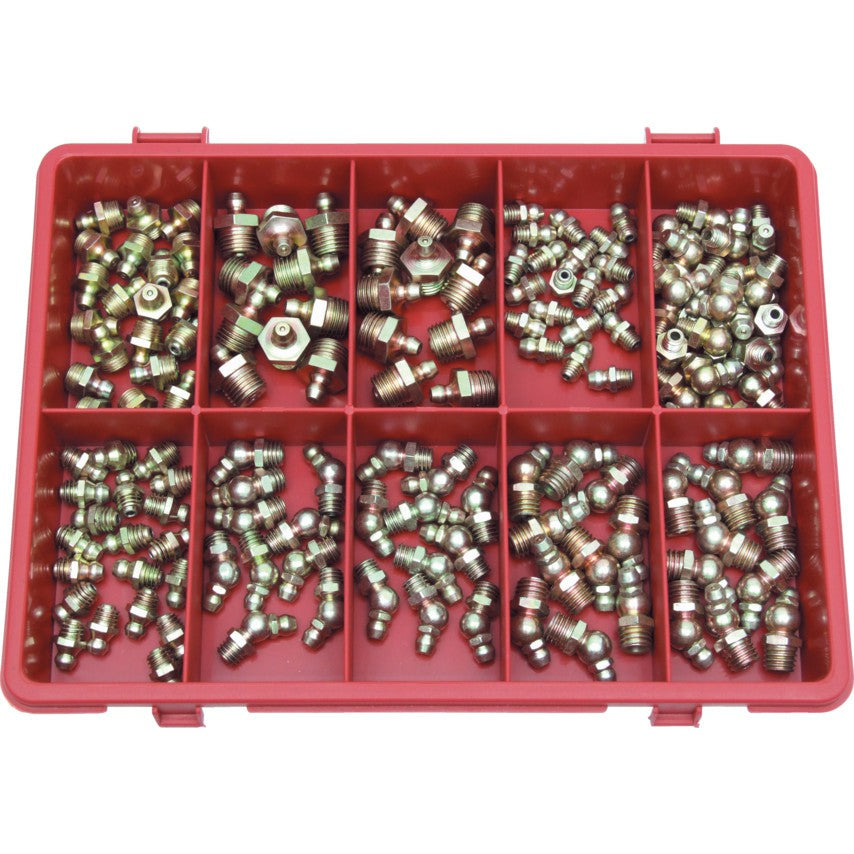 KENNEDY KEN5415140K GREASE NIPPLE KIT 140-PCE – Techno Tools & Equipment