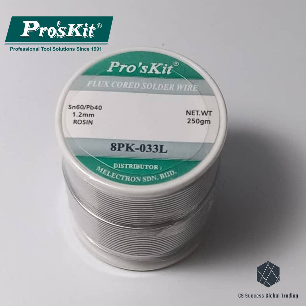 PRO'SKIT 8PK-033J/Q/L Solder Lead 0.8mm/1.0mm/1.2mm (250g) – Techno Tools & Equipment