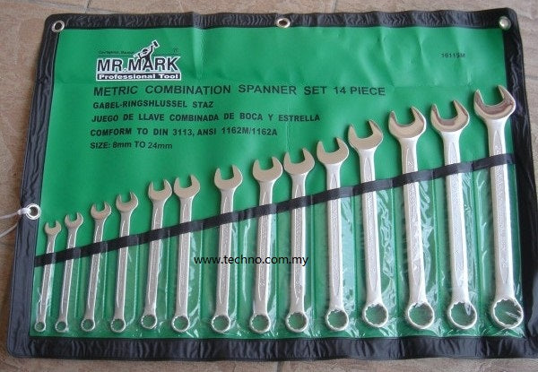 Mr.Mark MK-TOL-16115M 14 PCS 8-24mm COMBINATION WRENCH SET – Techno ...