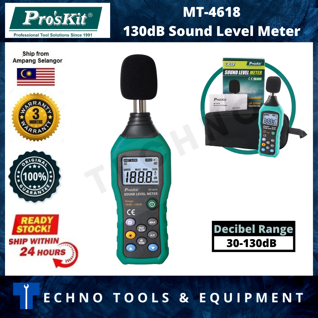 Pro'sKit MT-4618 Sound Level Meter – Techno Tools & Equipment