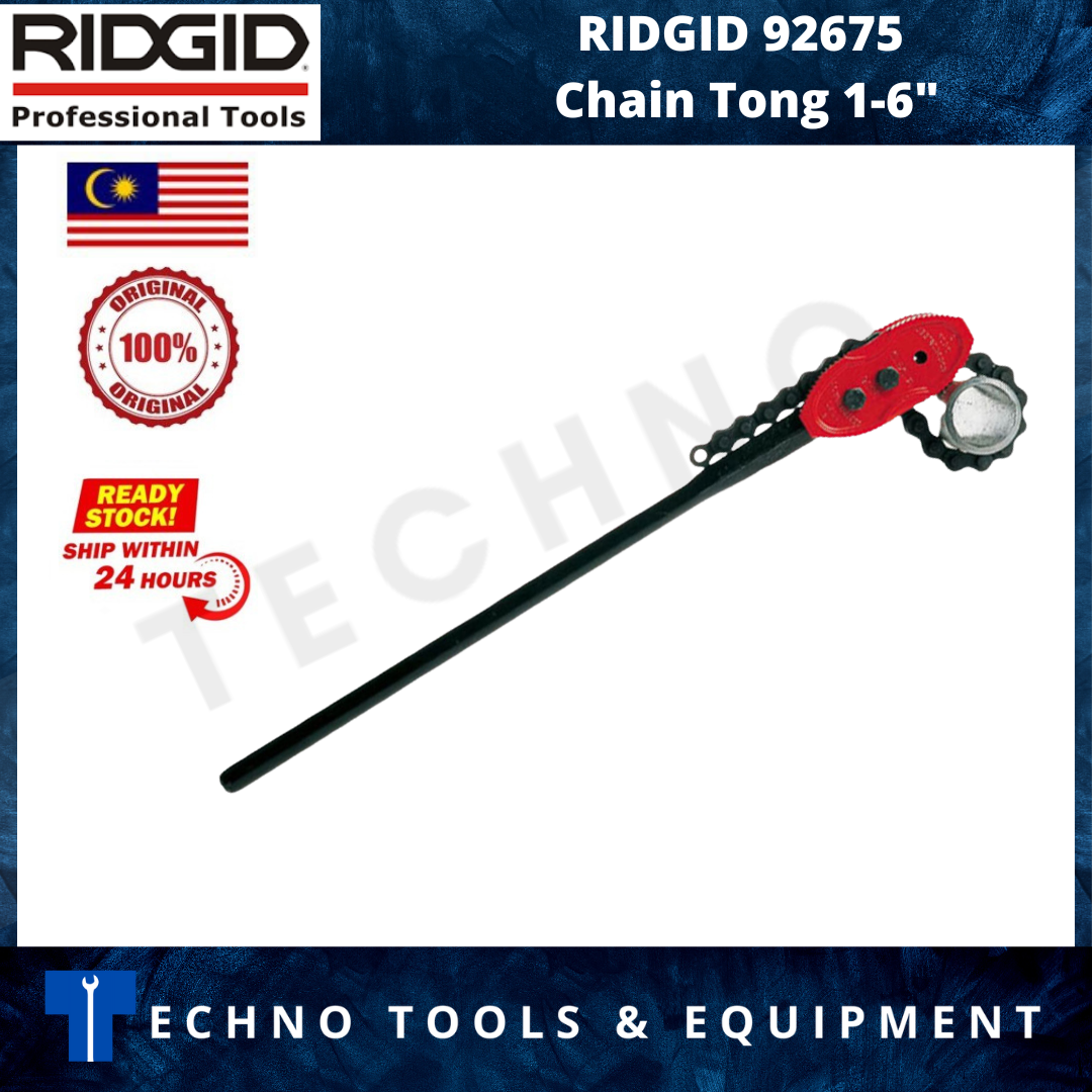 RIDGID 92675 Chain Tong 1-6" – Techno Tools & Equipment