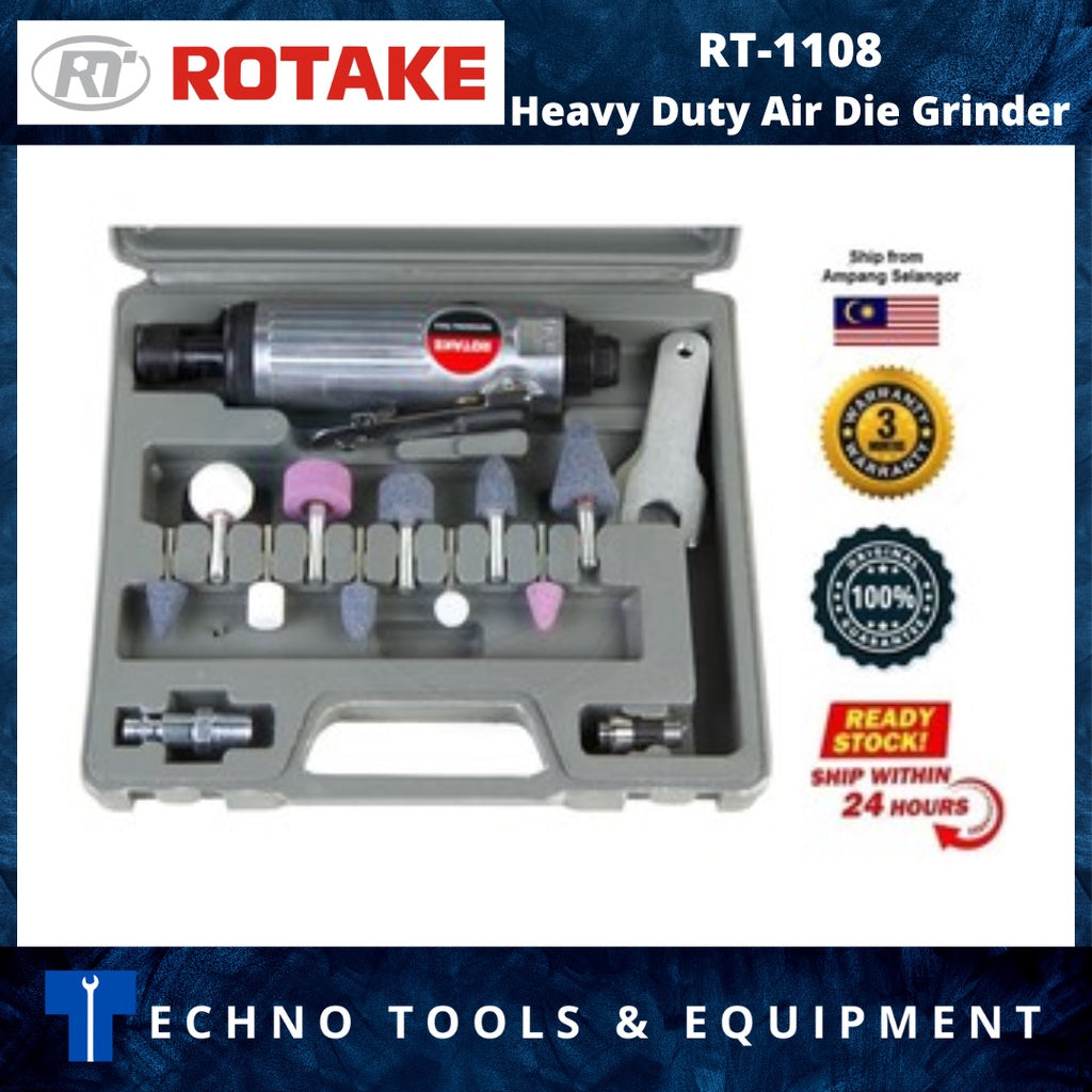 ROTAKE RT-1108/RT-1206/RT-1102 Heavy Duty Air Die Grinder – Techno ...