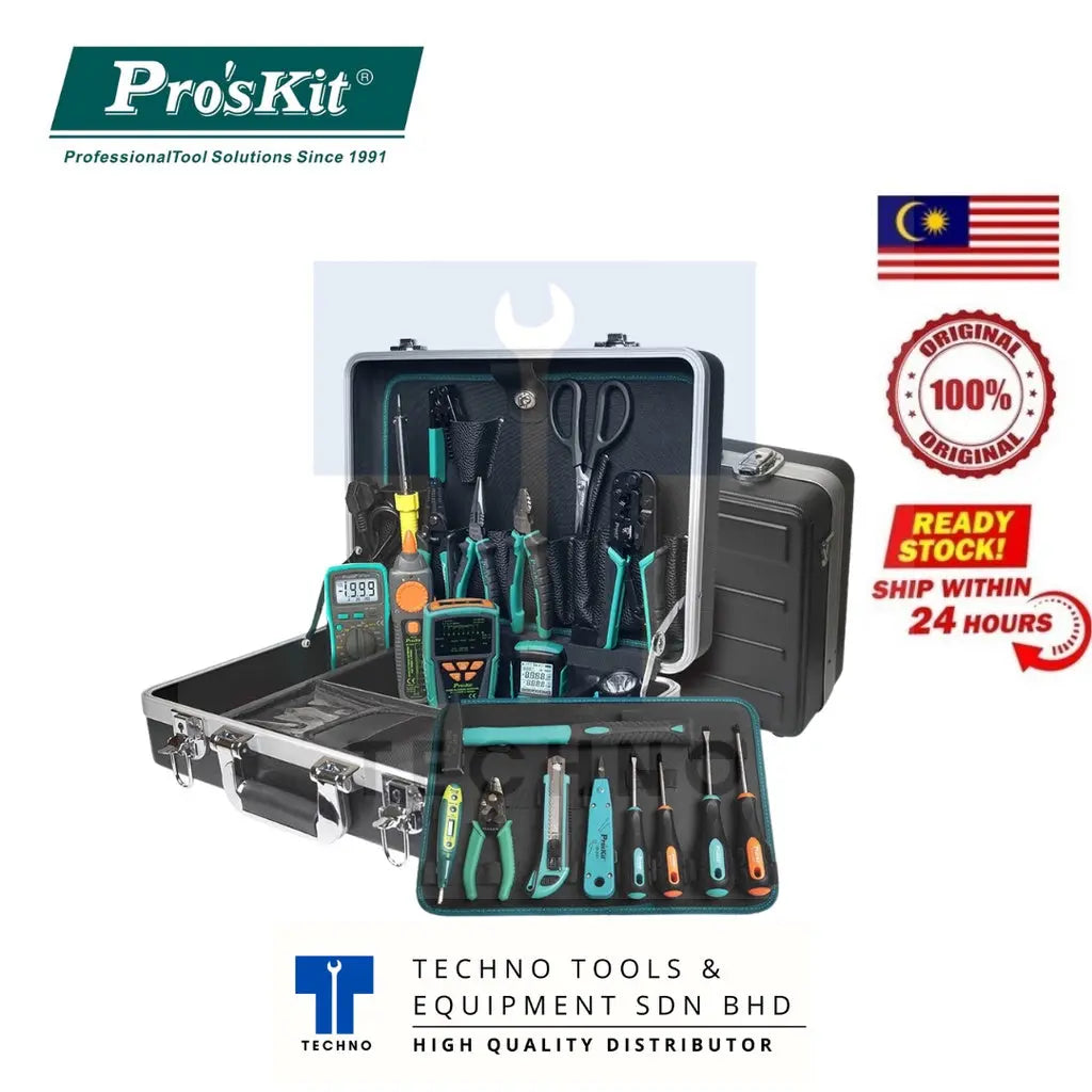 PRO'SKIT PK-9472B Fiber Optic & Telecom Installation Tool Kit – Techno ...
