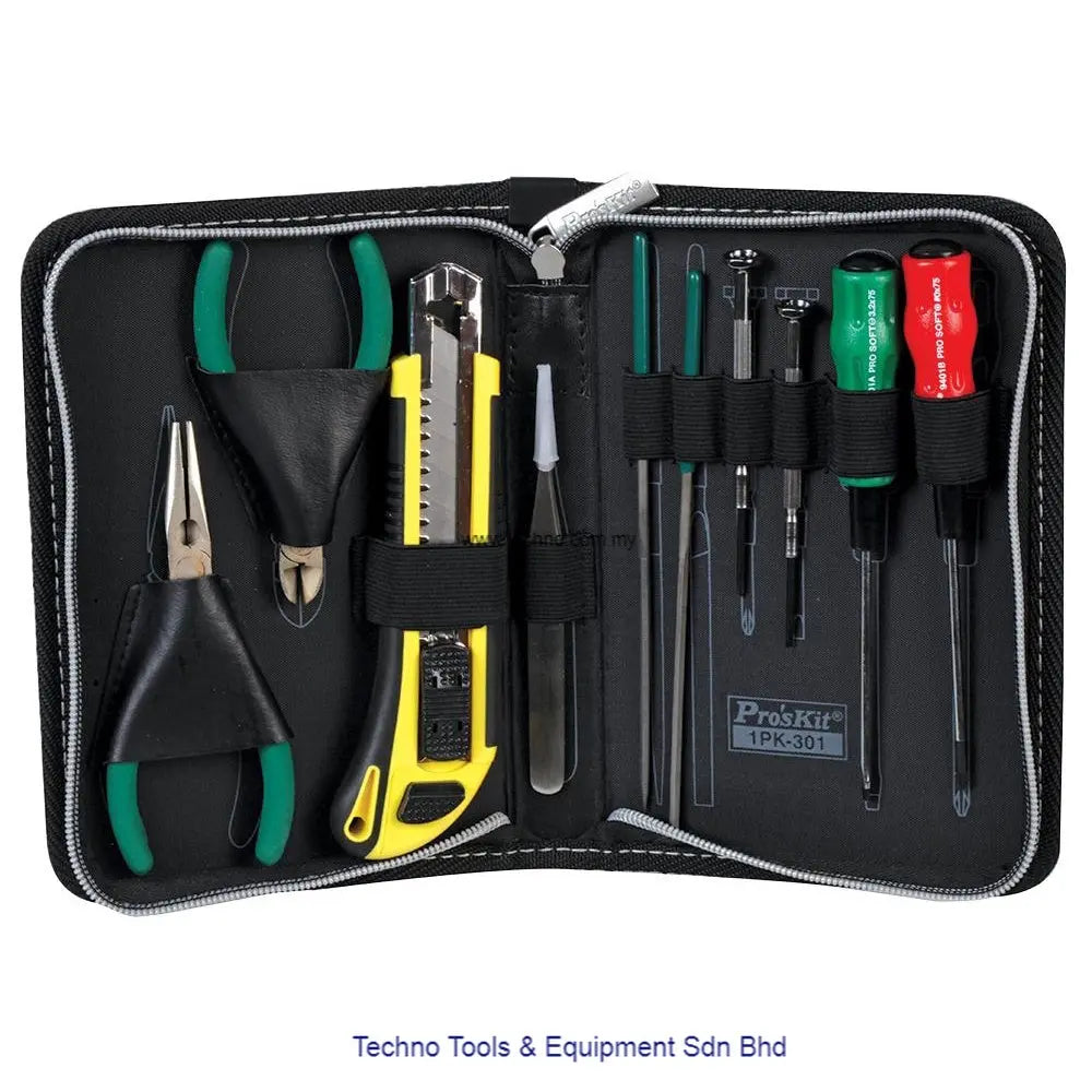 Proskit 1PK-301 10 Piece Compact Tool Kit – Techno Tools & Equipment