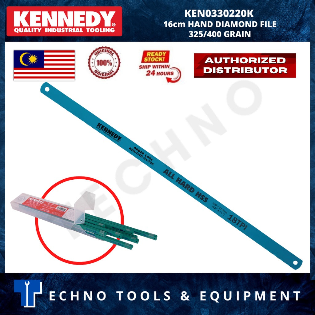 KENNEDY 12"x1/2"x18TPI HSS ALL HARD HACKSAW BLADES KEN0403630K – Techno ...