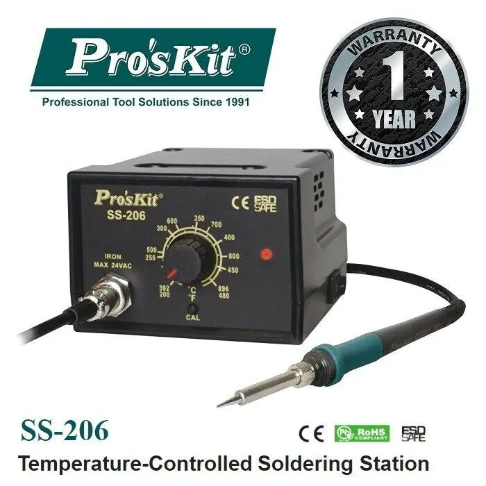 PRO'SKIT SS-206C Temperature Controlled Soldering Station with 5SI-216 ...