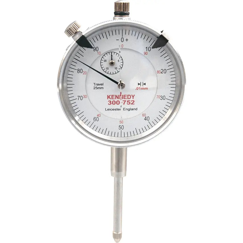 KENNEDY PLUNGER DIAL GAUGE 25x0.01mmx0-100 KEN3007520K – Techno Tools ...