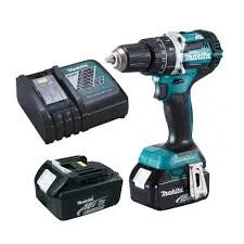 MAKITA DHP484RFE Li-Ion Brushless Heavy Duty Hammer Drill/Driver 18V 3 ...