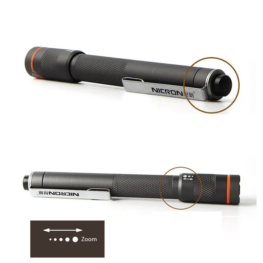 Nicron B22 High CRI Color Match Focus Pen Style Flashlight – Techno ...