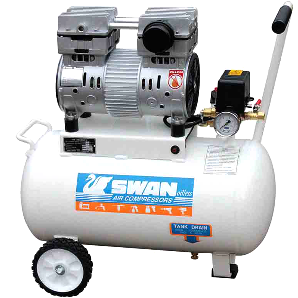 SWAN OIL LESS AIR COMPRESSOR 1HP 7BAR 137L/MIN 26KG DRS-210-22 – Techno ...