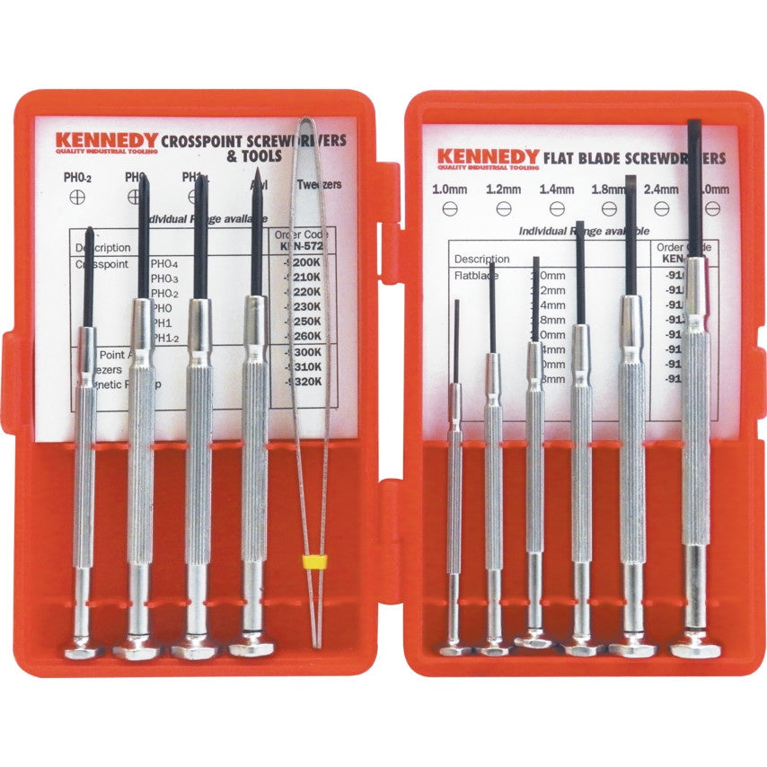 KENNEDY 11-PCE PRECISION SCREWDRIVER & TOOL SET KEN5729040K – Techno ...