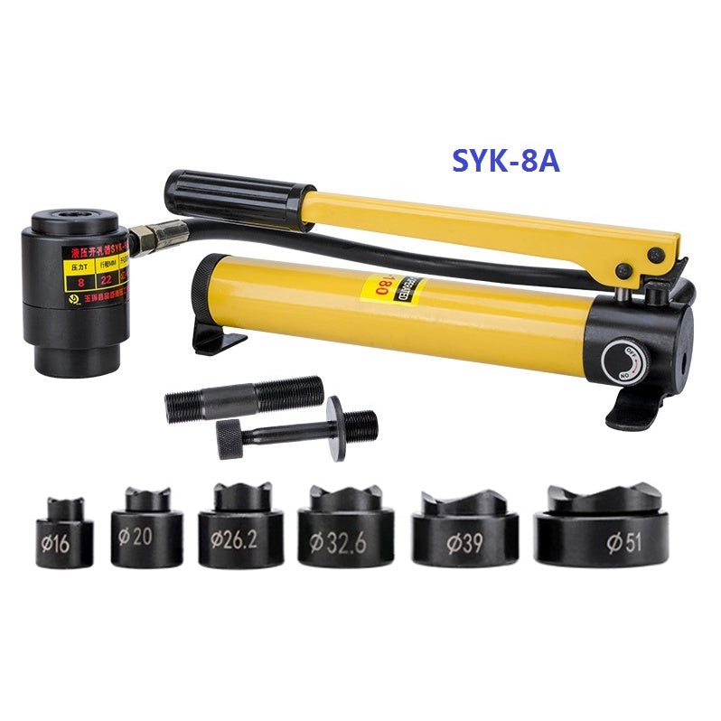 Ready Stock SYK-8A Hydraulic Punch Driver 10T Hole Punch Die Tools 16- – Techno Tools & Equipment