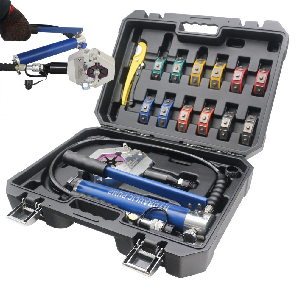 Ready Stock Hydraulic Crimping Tool Auto A C Hose Crimper for Repair A Techno Tools Equipment