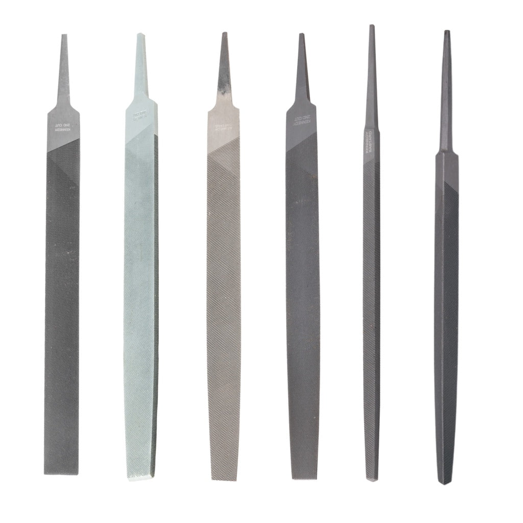 Kennedy 10" Second Cut Hand/Flat/Round/Half Round/Square/3 Square Engi ...