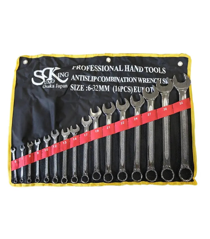 SUMO KING 16 PCS COMBINATION WRENCH SET (6MM – 32MM) C63216EA – Techno ...